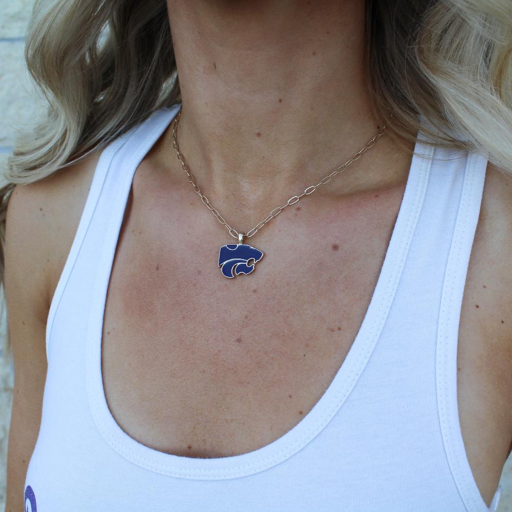 Kansas State Purple Powercat Pendant – Revelry Thread Co