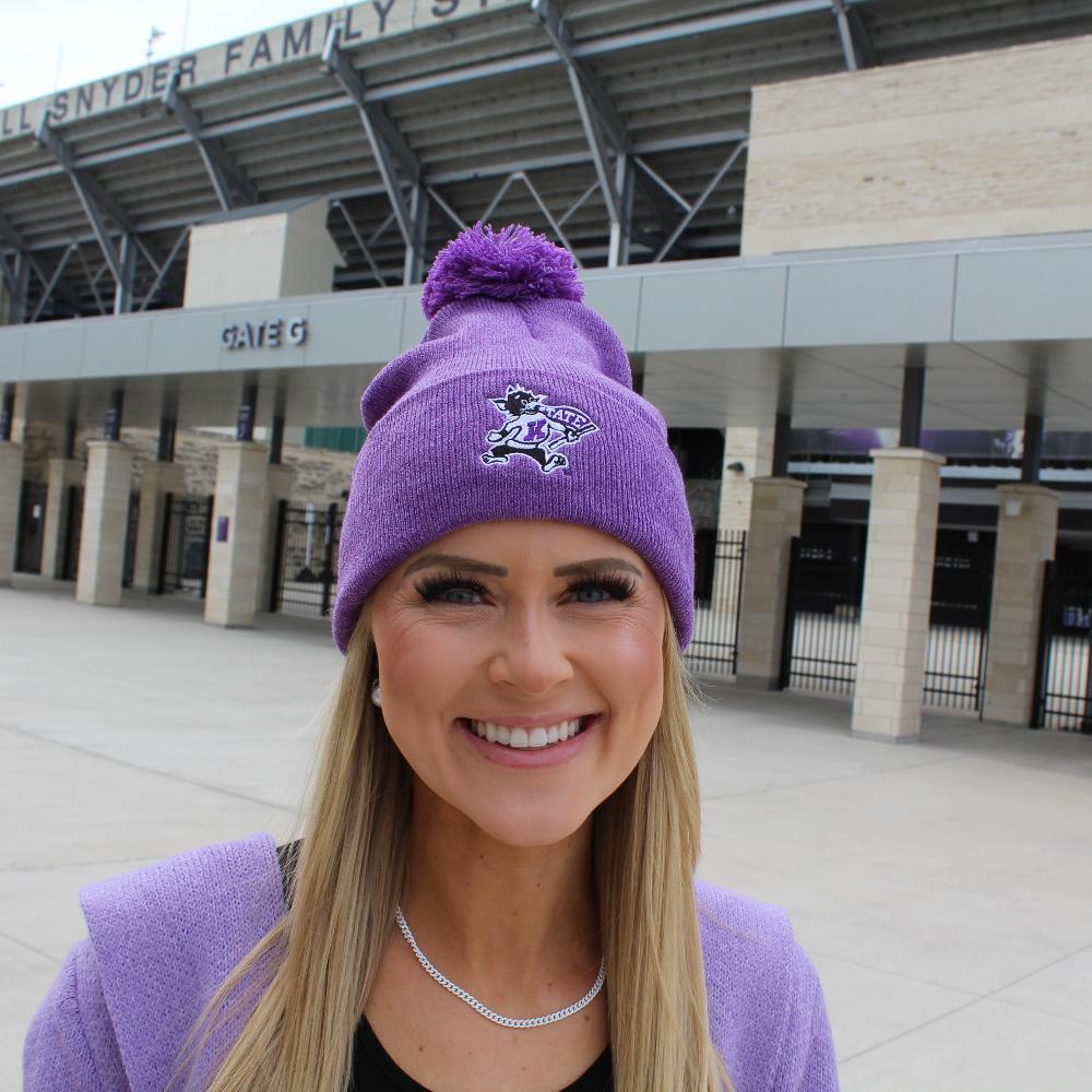 K-State Pennant Willie Beanie – Revelry Thread Co
